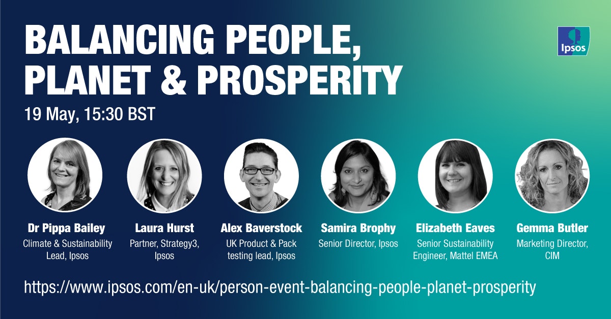 Join us for our central London event: Balancing People, Planet & Prosperity